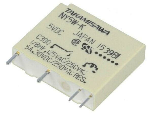 Реле FUJITSU NY-5W-K, электромагнитное, белый, 1 шт
