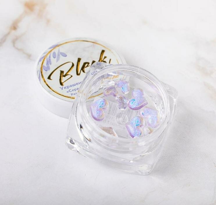 Украшение для ногтей Blesk Сердечки №17 10 шт.