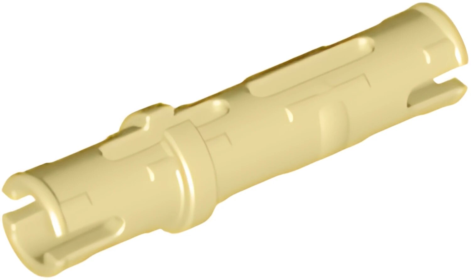 Деталь LEGO Technic, Pin 3L with Friction Ridges 6558 Tan N