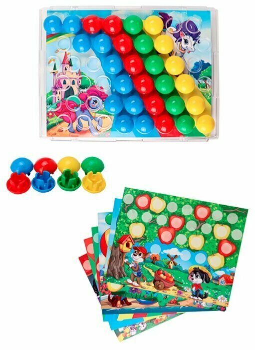 Мозаика Рыжий кот на подставке, со схемами, серия "Мозайкин" (И-8317)