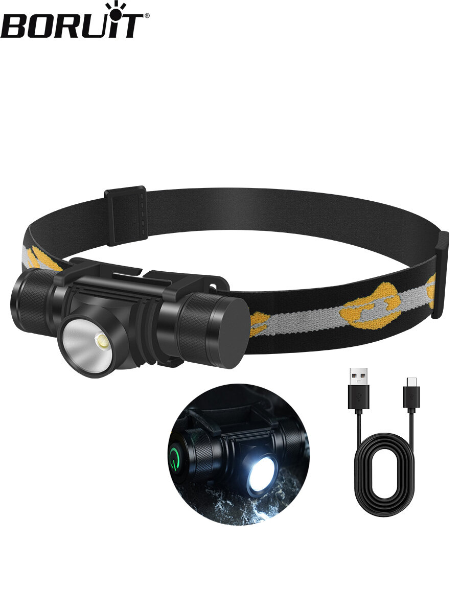 Светодиодные фары BORUIT D10 перезаряжаемые (белый свет без батареи)