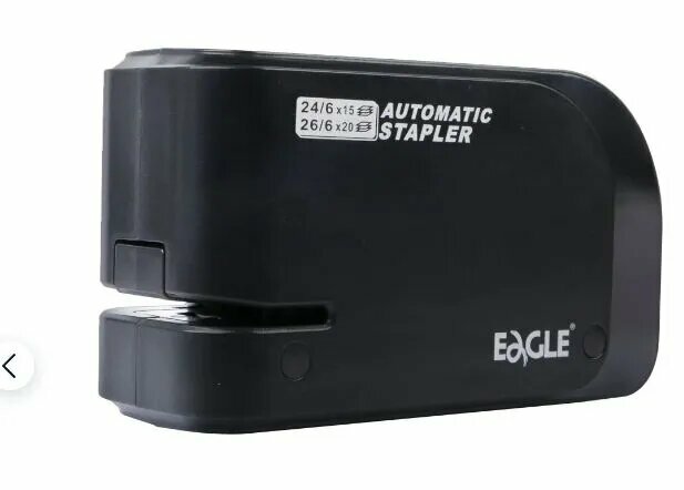 Степлер, скобы № 24/6, 26/6, до 20 листов, Степлер, Черный,24/6,26/6, Черный,121762516811
