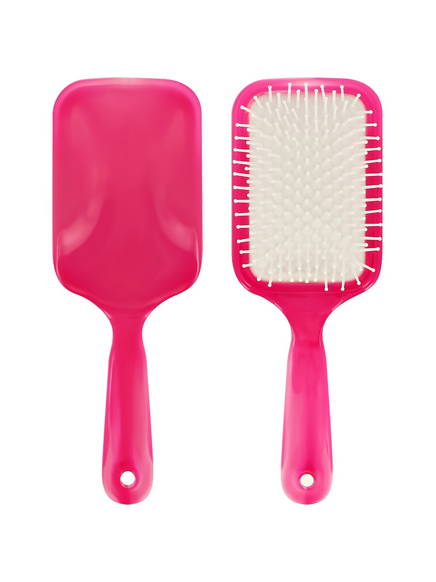 Расческа Lady Pink, розовая, для распутывания, для всех типов волос, 1 шт.