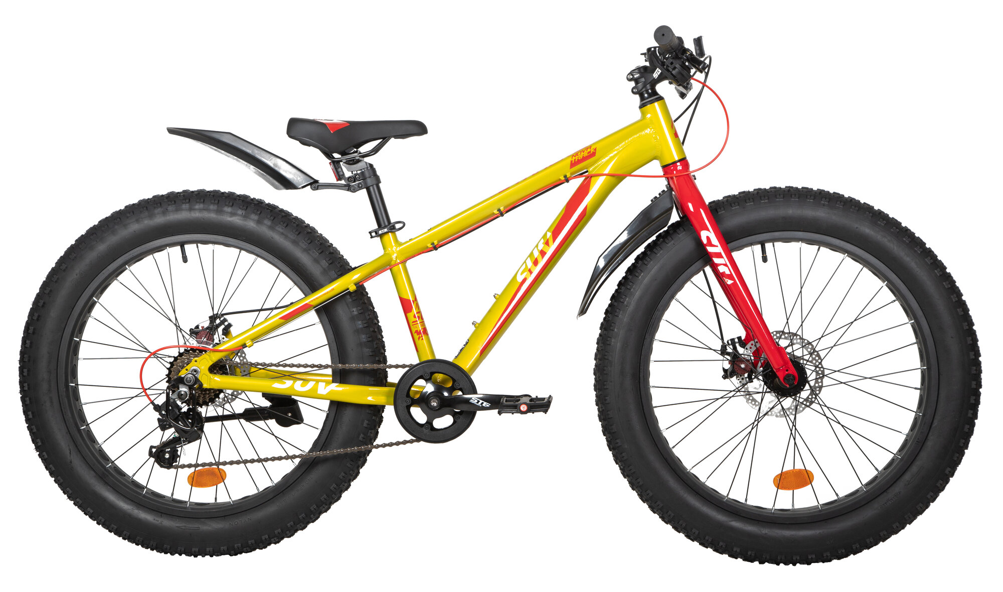 Велосипед Novatrack Fatbike 24" Suv м (рама 13", зеленый 24AHD. SUV.13GN22)