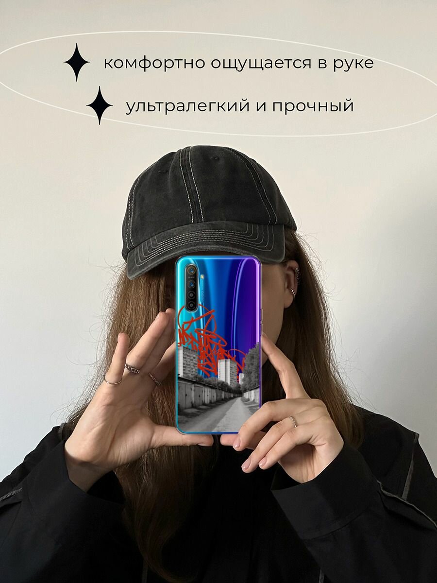 Чехол на Realme XT / Реалми XT с принтом "Эстетика многоэтажек" — фото 1