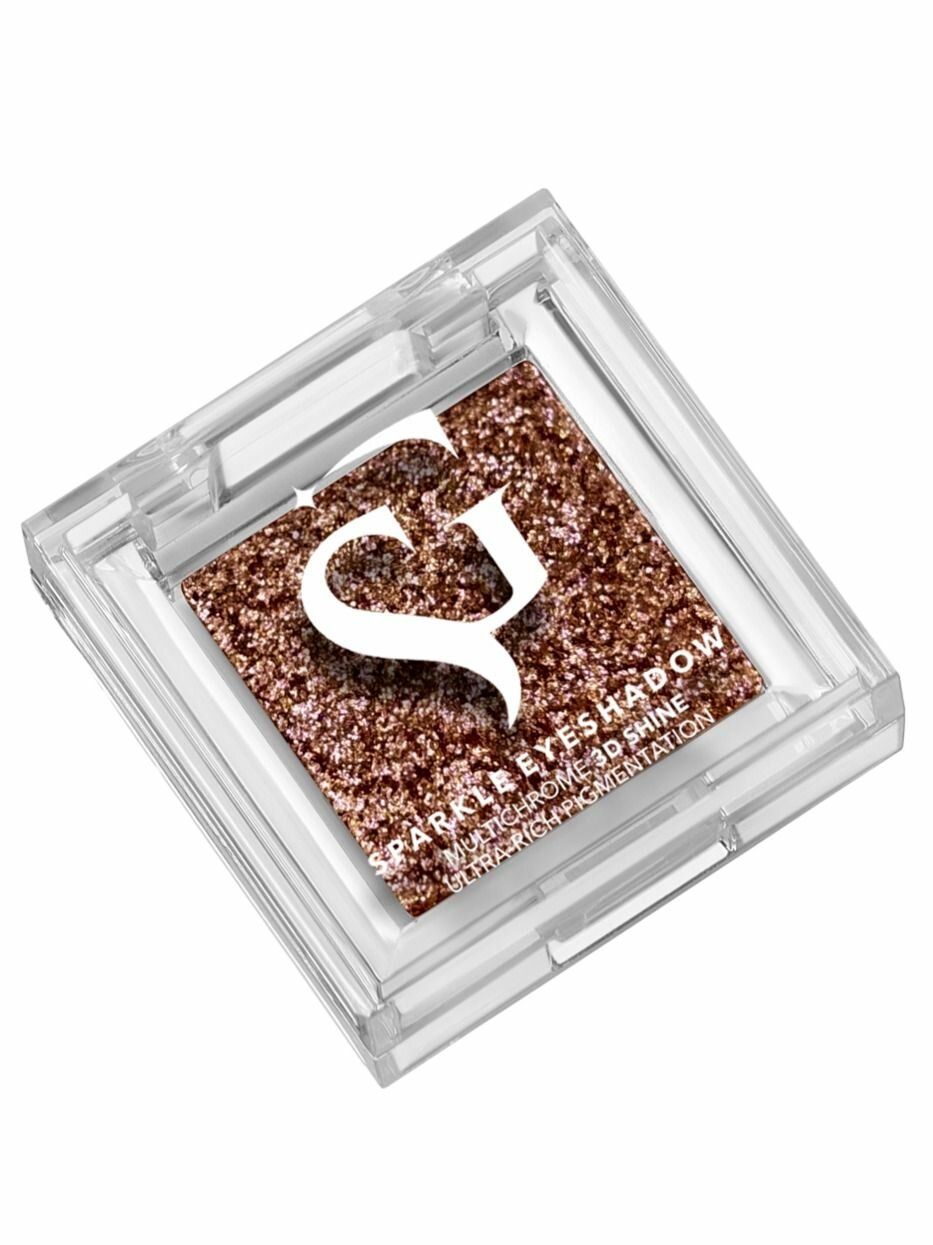 Тени для век Belor Design Show Glow EYESHADOW спарклы тон 502 Bronze