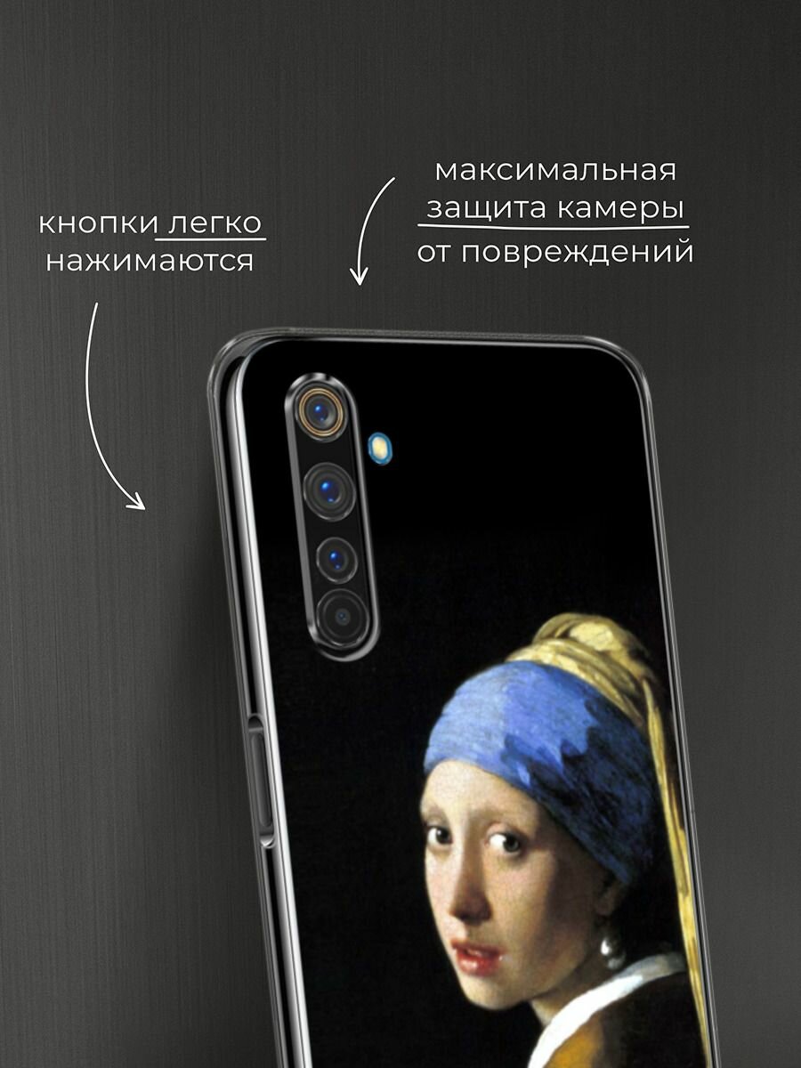Чехол на Realme 6 Pro / Реалми 6 Про с принтом "Девушка с жемчужной сережкой" — фото 1