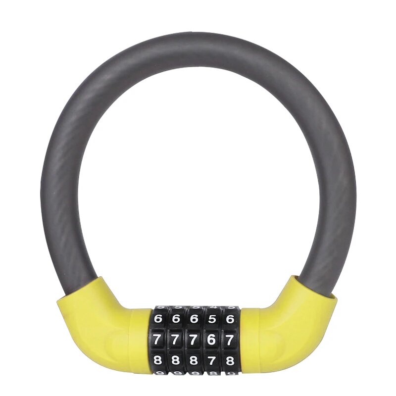 Кодовый замок для велосипеда Желтый, Yellow