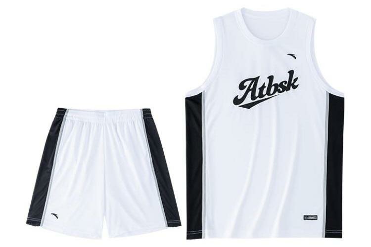 Комплект баскетбольной формы мужской Anta белый и черный, multicolor, XL EU
