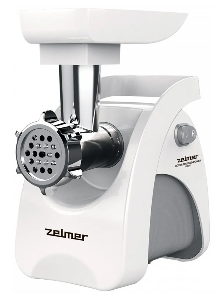 Мясорубка Zelmer ZMM9802B, 300Вт, 4 насадки, прорезиненные ножки