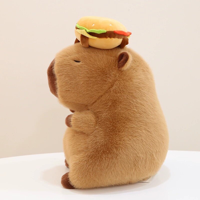 Аутентичная мягкая кукла Duoai Maillard Burger Capybara, Интернет-знаменитости, капибара, кукла-капибара, подарок на