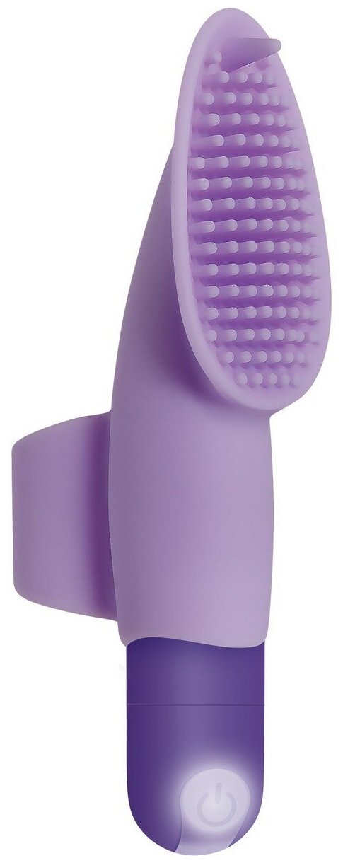 FINGERIFIC Вибропуля с силиконовой щеточкой для клиторальной стимуляции, 2 года гарантии