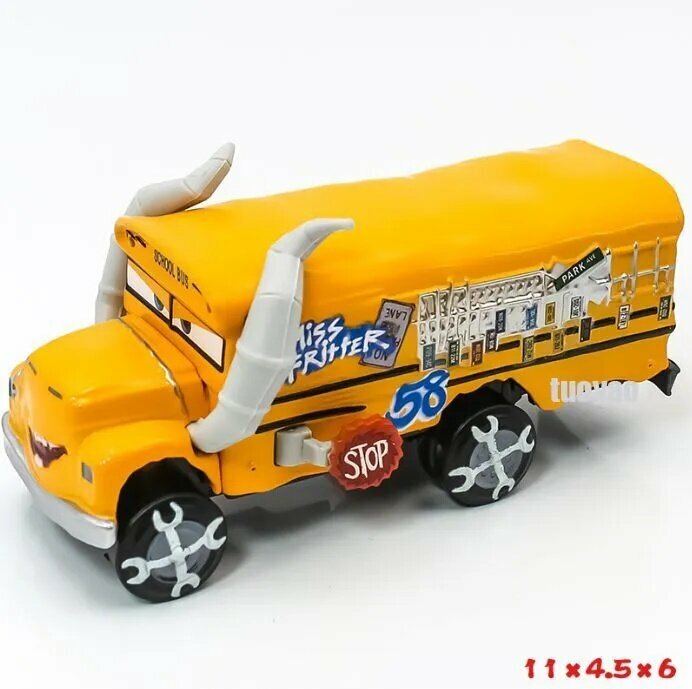 Металлическая машинка из мультфильма "Тачки" модель Мисс Крошка