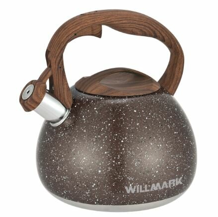 Чайник 3 л WILLMARK WTK-4022SS, коричневый, нерж. сталь