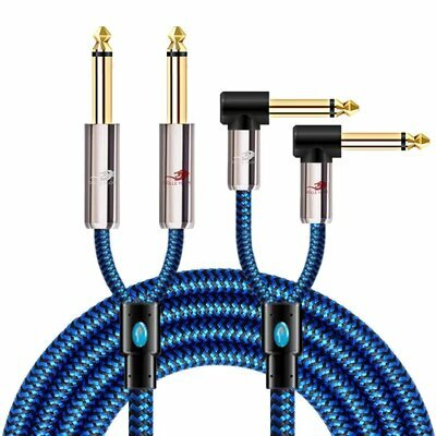 Аудиокабель премиум-класса с двумя штекерами 1/4 TS и двумя штекерами 1/4 TS для усилителя звукового миксера