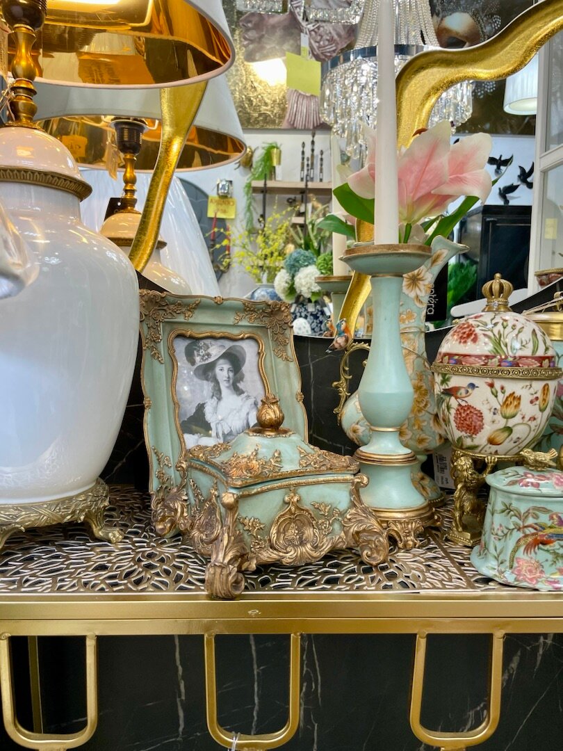 Шкатулка Casaentera CE08-436-003 бирюзовый золото 170x170x145h