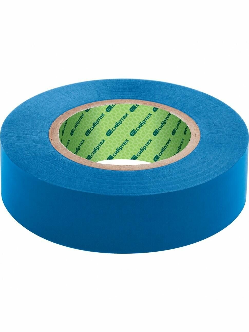 Изолента ПВХ, 19 мм х 20 м, синяя Сибртех 88793