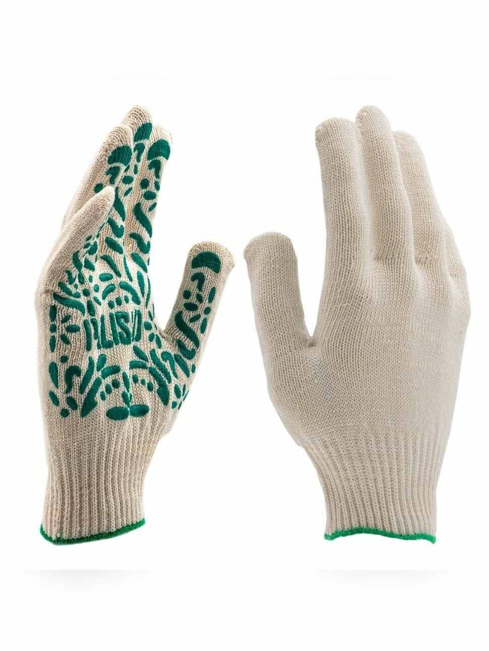 Перчатки садовые х/б, ПВХ покрытие, "Летний сад", 10 класс Palisad Россия 67771