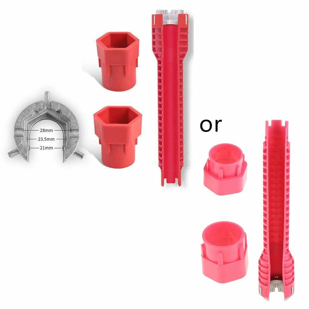 Ключ для раковины в ванной комнате, инструмент для установки сантехники- Ключ для раковины Семь в одном