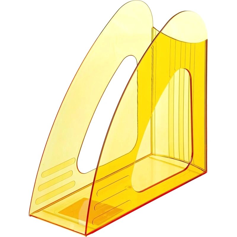 Лоток вертикальный Attache 90мм Bright Colours прозрачный желтый