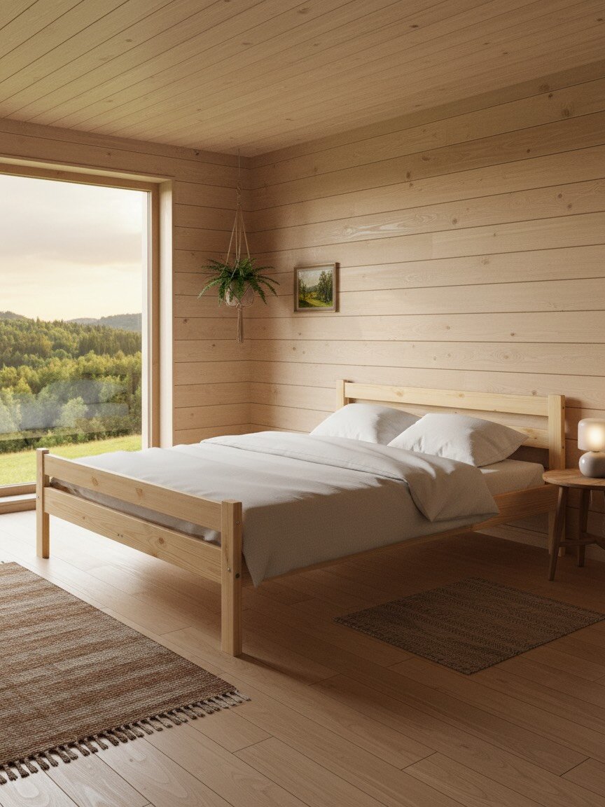 Кровать Классика 1800 х 2000 сосна, без покраски