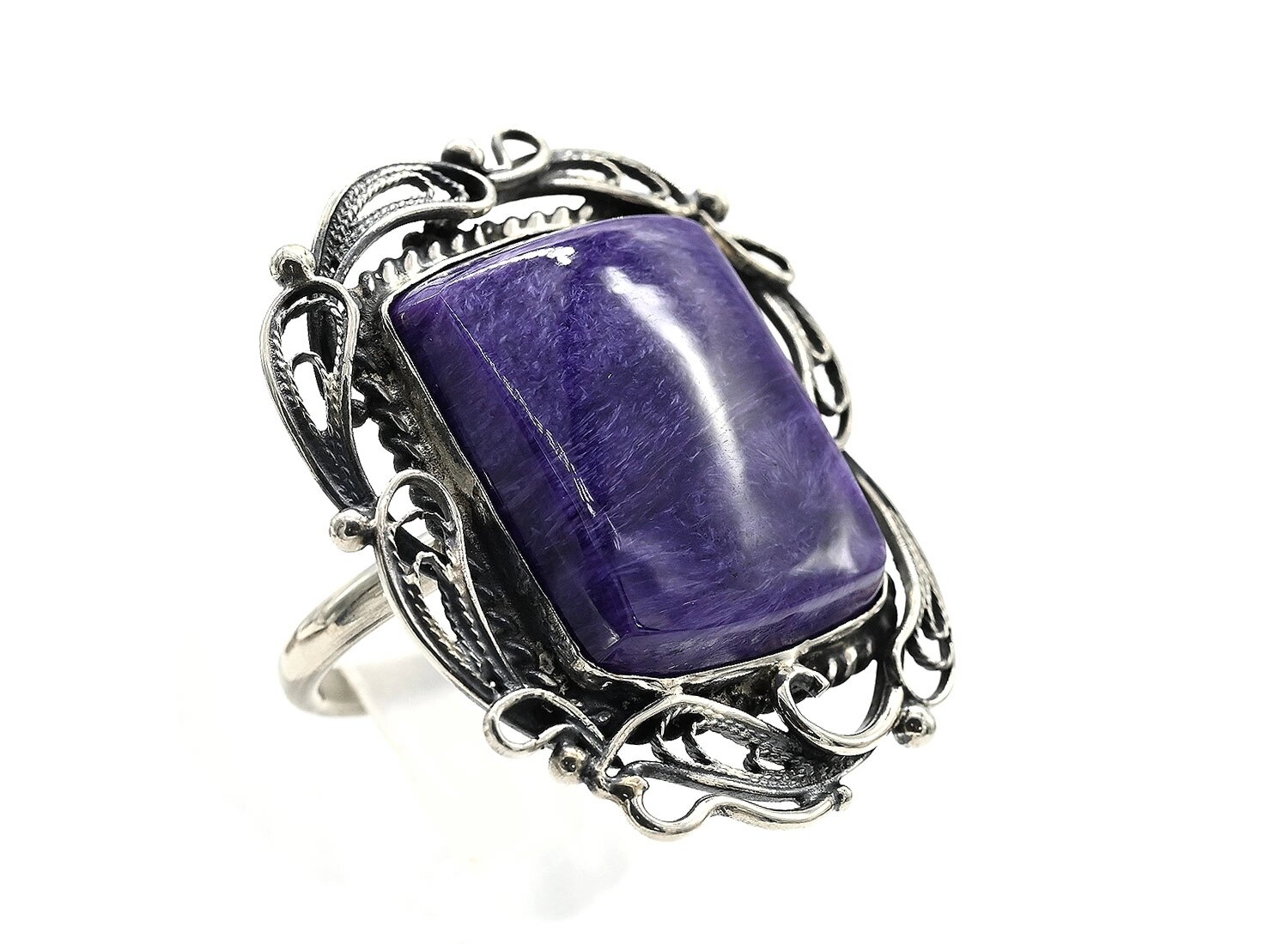 Кольцо, чароит