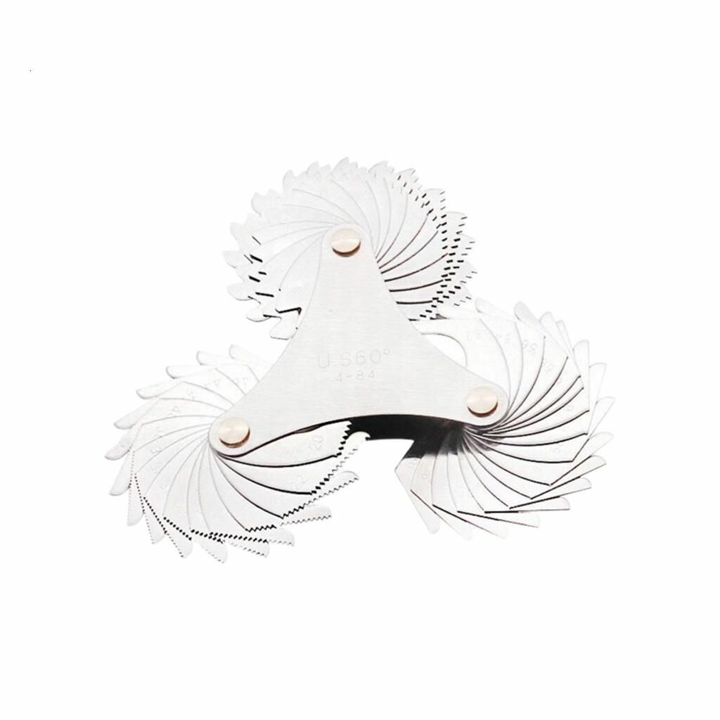 Малка, Калибр для выборки резьбы, калибр, зубчатый измерительный инструмент-51шт, сделано в США