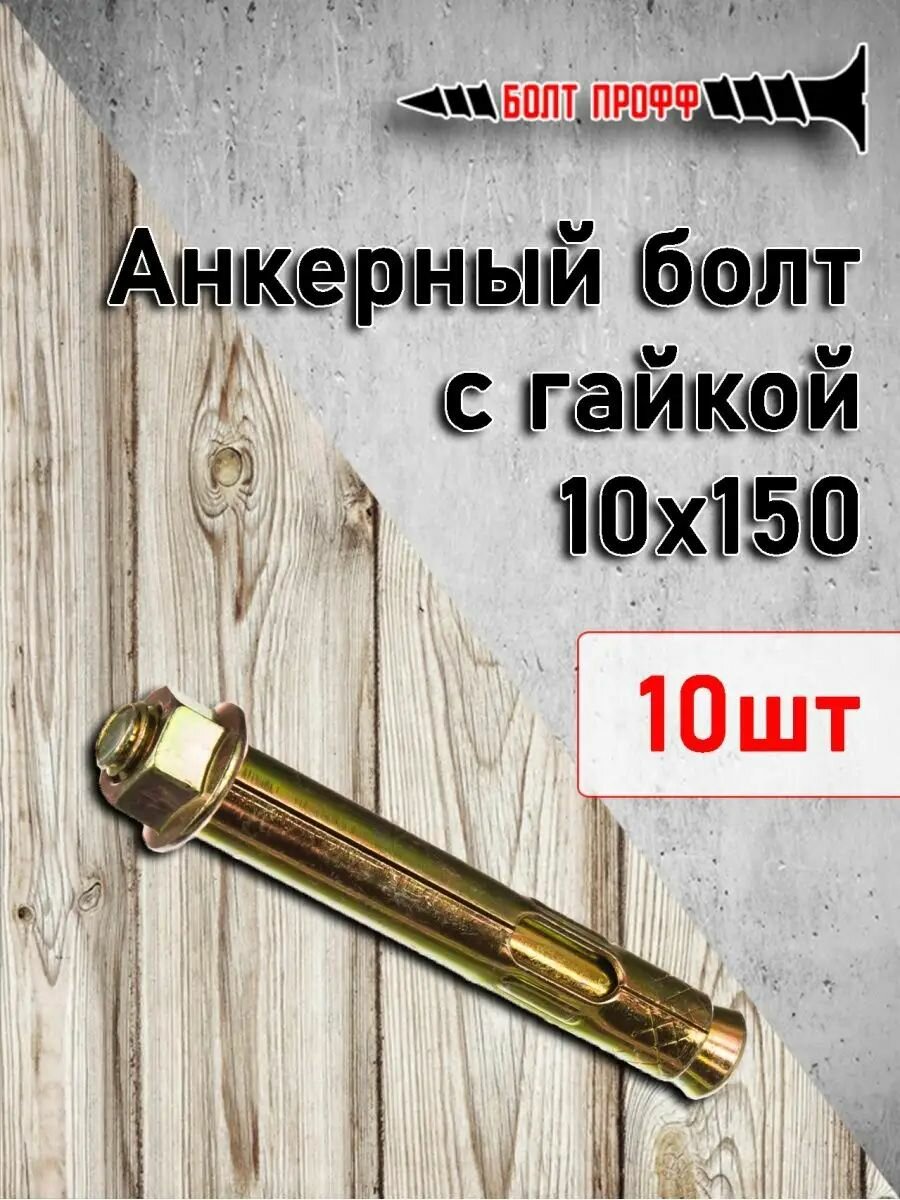 Анкерный болт с гайкой 10х150