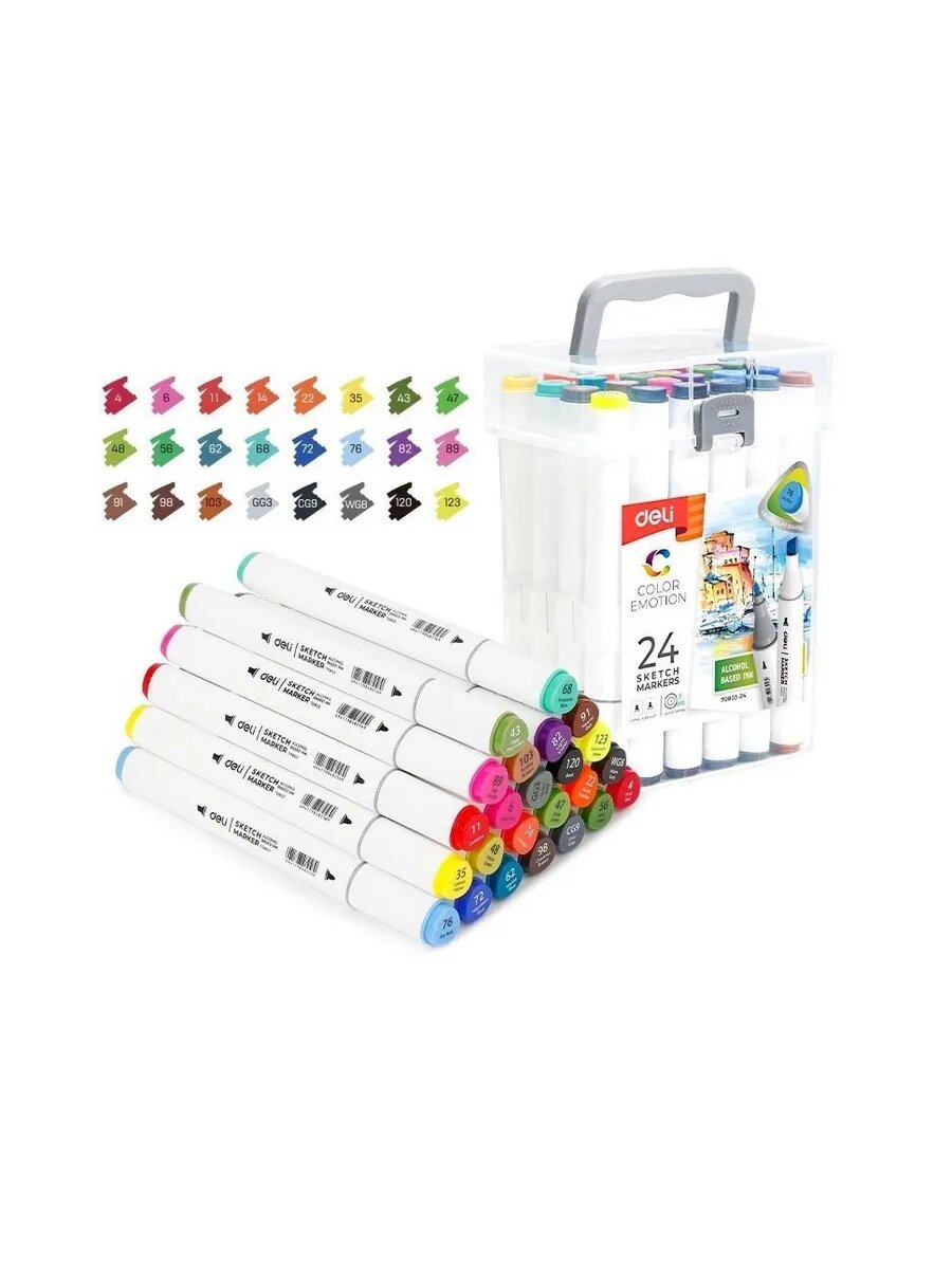 Набор маркеров для скетчинга E70803-24 Color Emotion (24шт.)