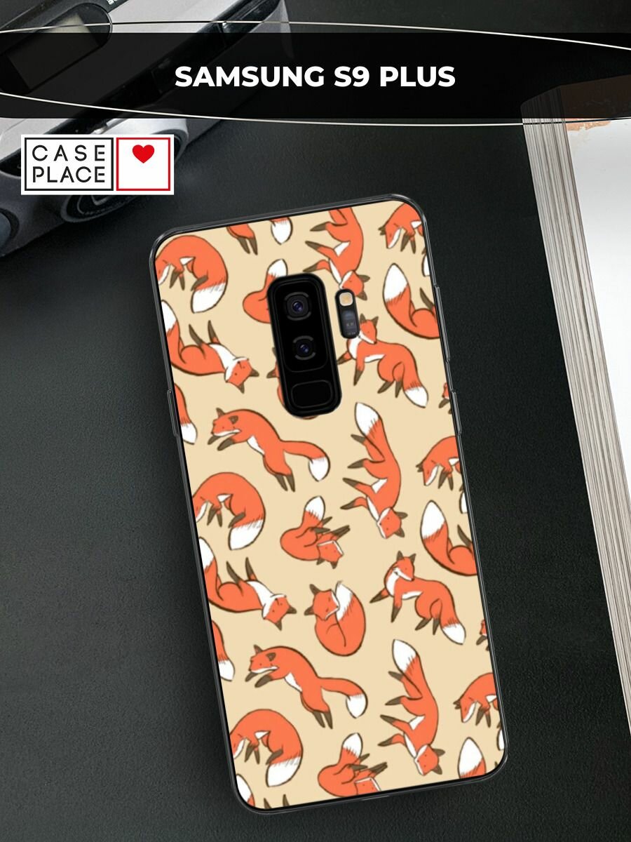 Чехол на Samsung Galaxy S9 + / Самсунг Галакси С9 Плюс с принтом "Лисички фон"