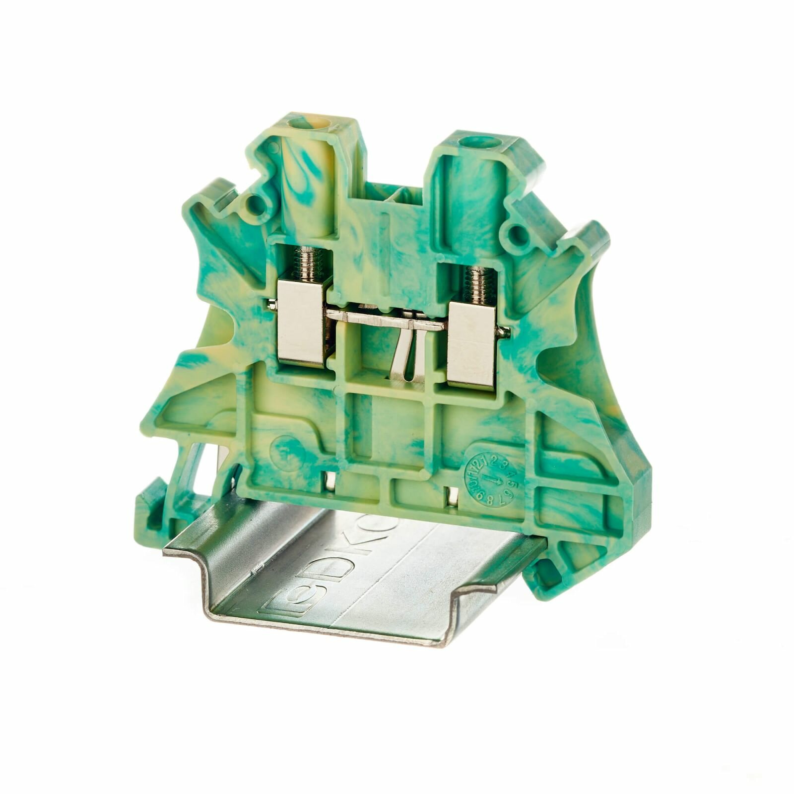 Клемма DKC заземления, винтовой зажим, 2 точки подключения, 4 мм2