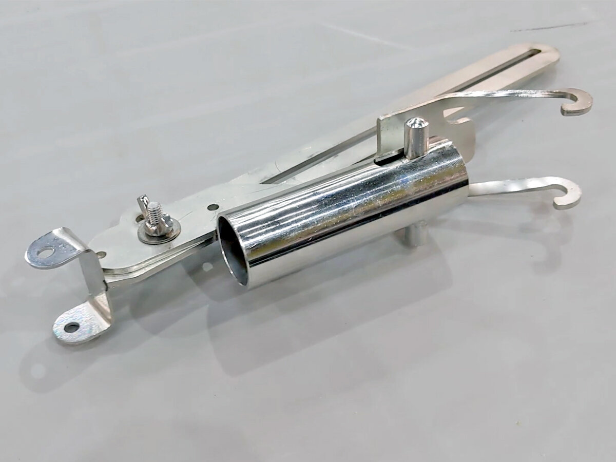 Держатель датчика эхолота "Колесец" из нержавеющей стали навесной для перекидных колес арт.211К