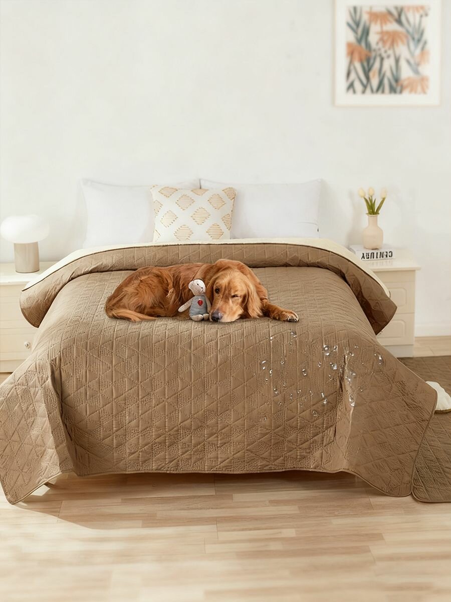 Непромокаемый наматрасник с защитой от животных, водонепроницаемый чехол для дивана и матраса, устойчивый к когтям, машинная стирка 208x208 см