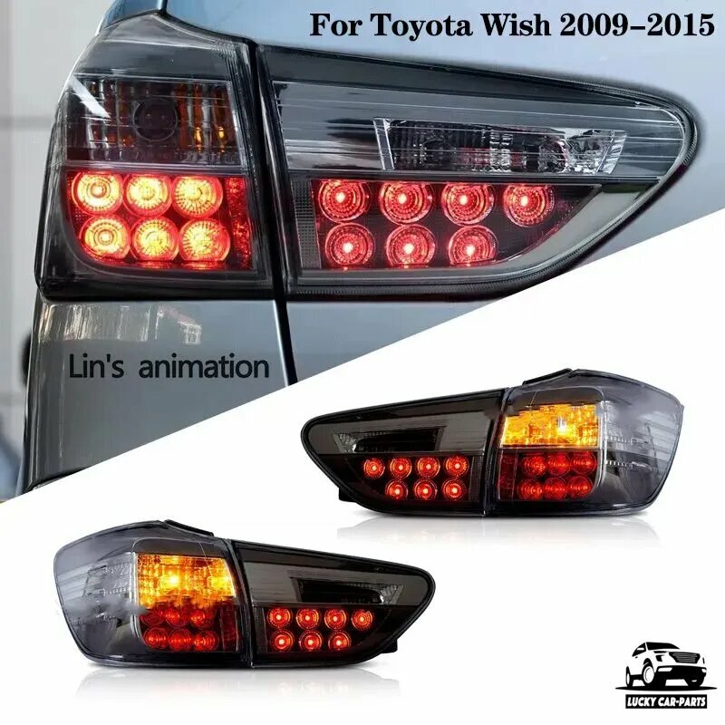 Zldrill Задний фонарь автомобильный, Светодиодная, 2 шт, арт. Для Toyota Wish 2009-2015 Tail Lamp