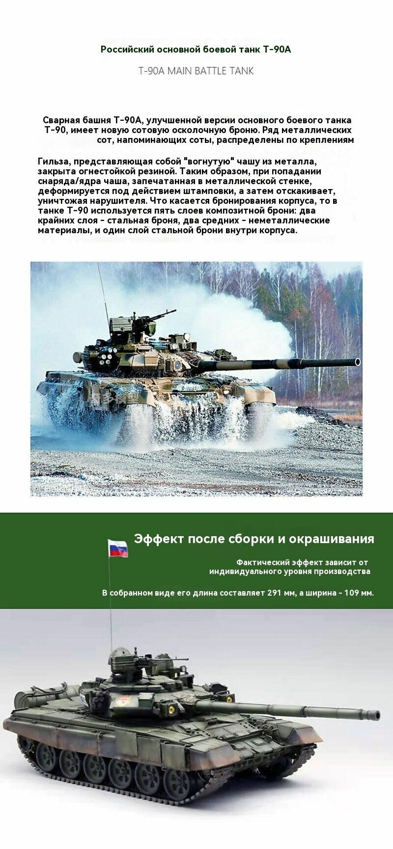 Сборная модель танка — фото 1