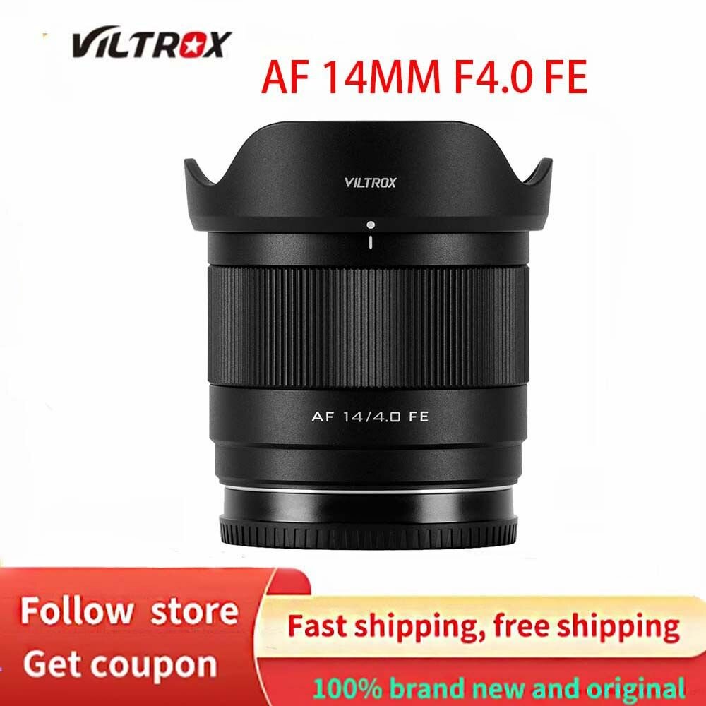 VILTROX 14mm f4.0 FE, AF 14mm f/4 E для Sony e-Mount, Prime широкоугольный объектив для Sony