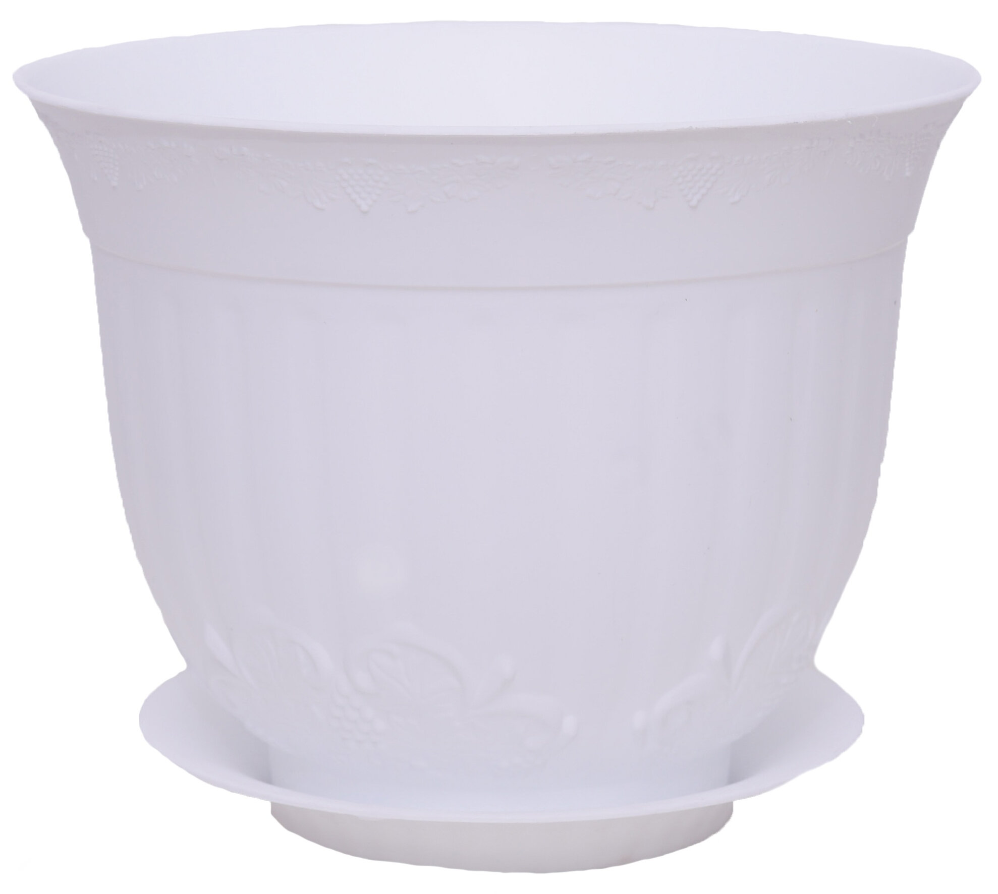 Кашпо 4,5л белое / Ангара