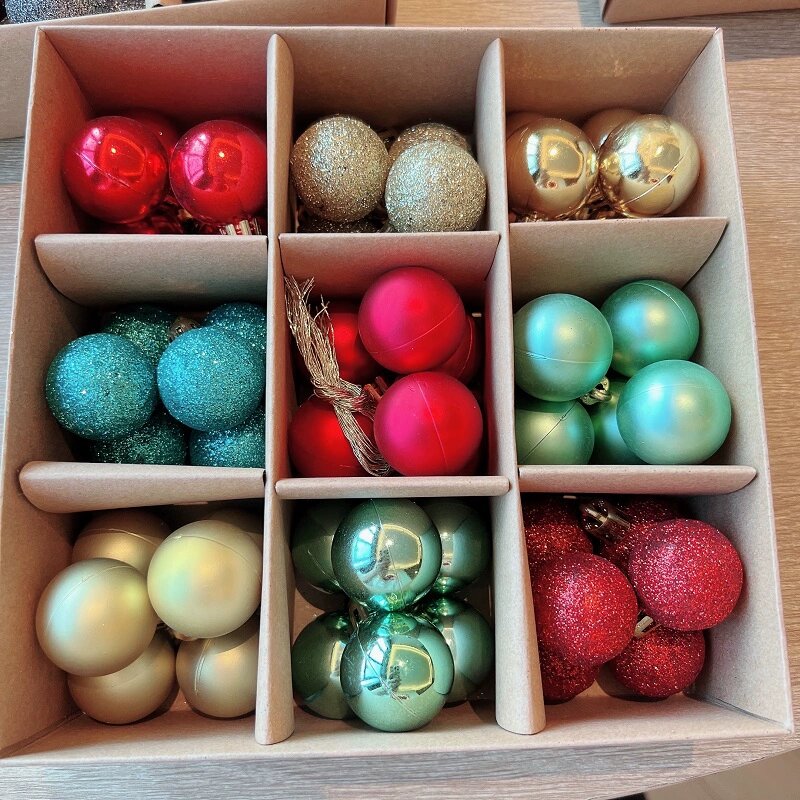 Новые новогодние шары: 49 шаров, 54 шаров, 3 см – для создания праздничной атмосферы, креативные декоративные шары,