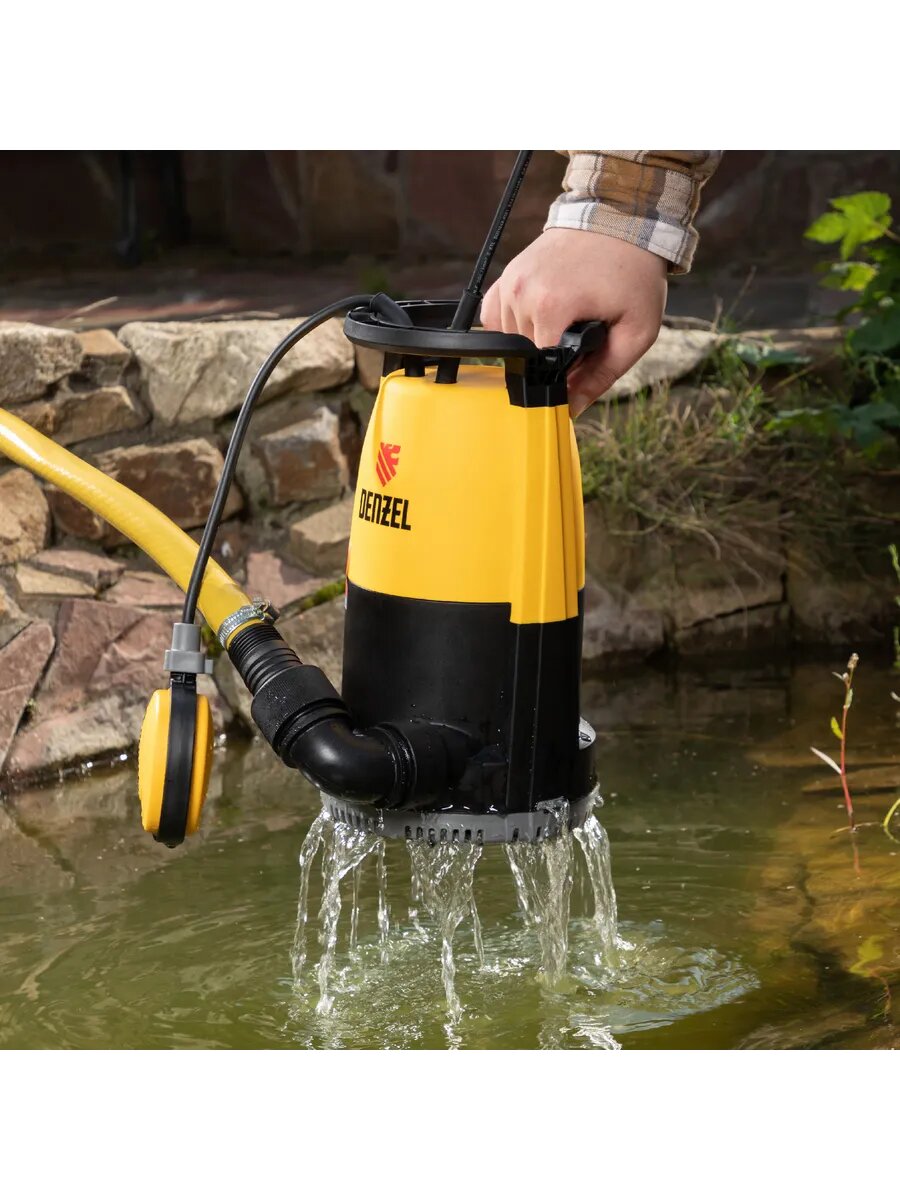 Дренажный насос для чистой и грязной воды DP, DENZEL, 97269