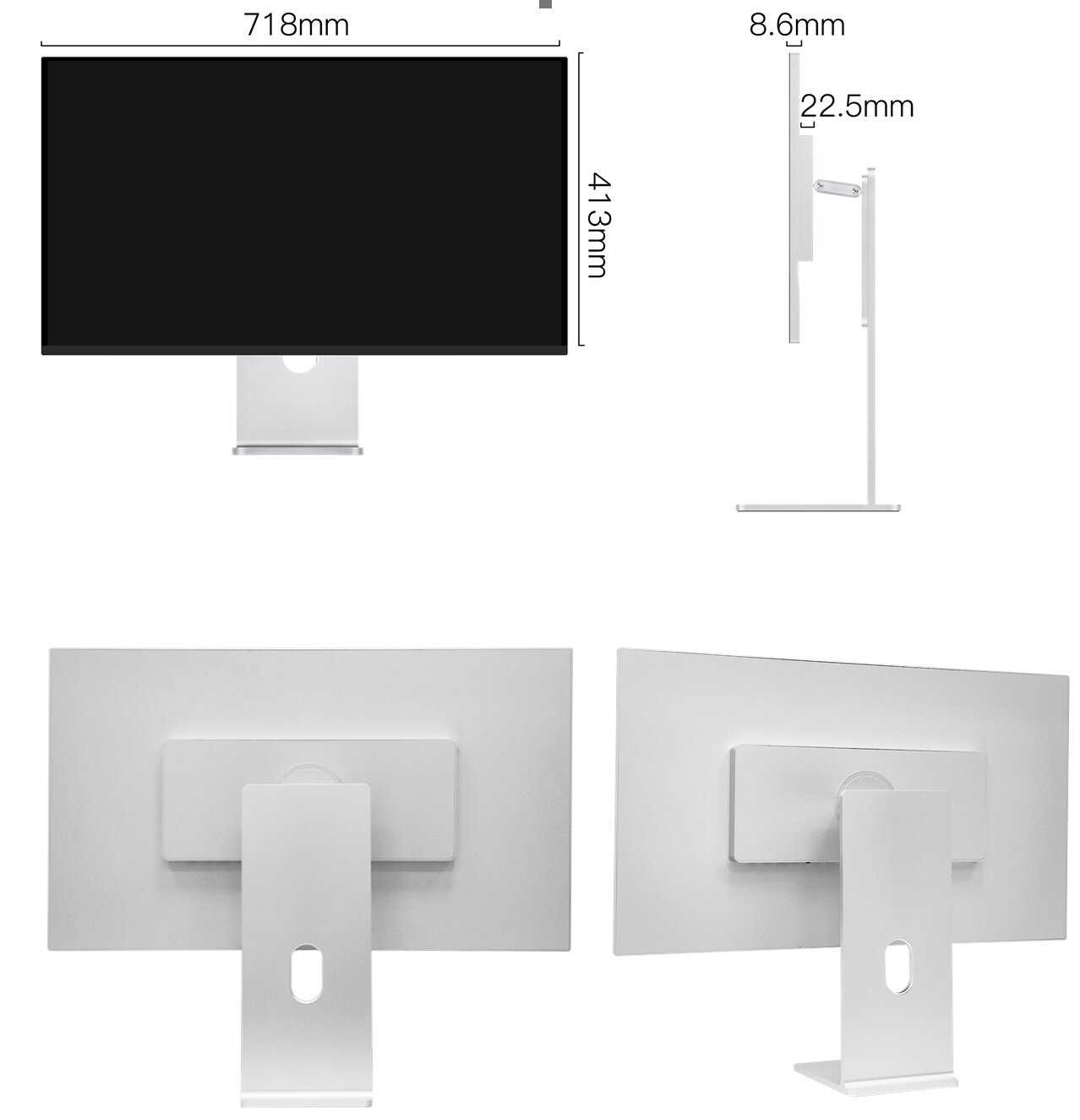 Монитор игровой Kuycon Q32L, 4K, 240 Гц, 3840х2160, без перфорации, регулировка высоты и наклона