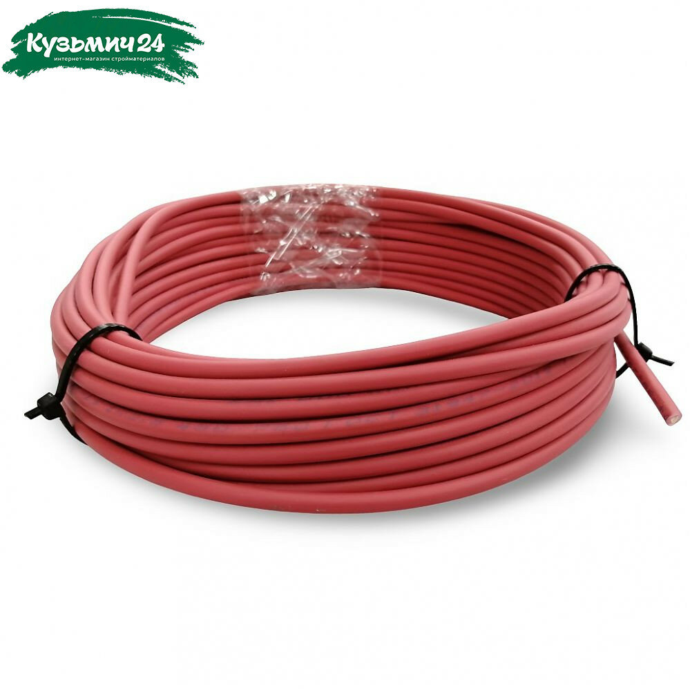 Провод силовой ПуГВ гибкий ПВ 3, 1х2.5 кв. мм, установочный, красный, длина 3 метра