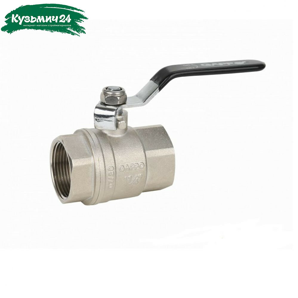 Кран шаровой Gappo G226.08, 11/2", ВН-ВН, рычаг из алюминия