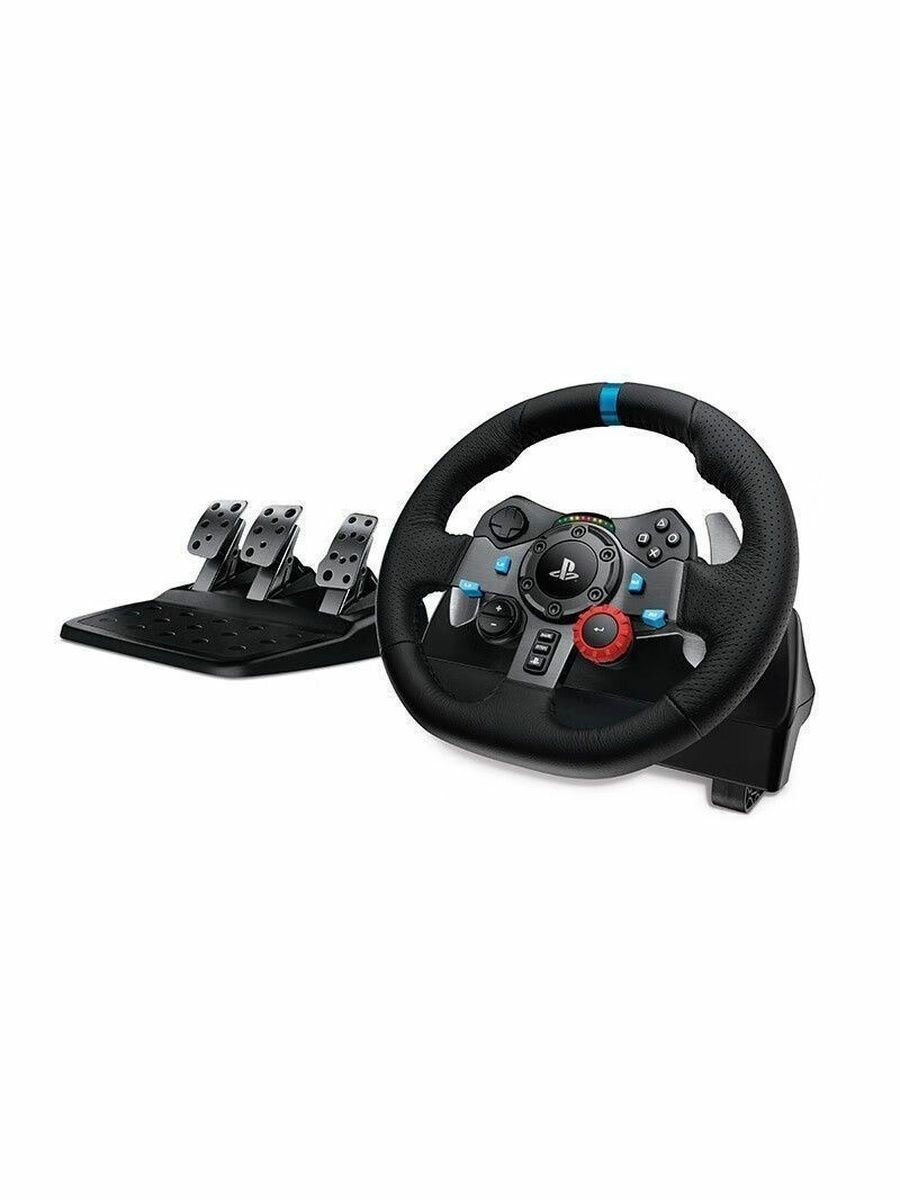 Игровой руль + педали Logitech G29 Griving Force, для PS5, PS4, PS3 и ПК, черный99% новый, Используется