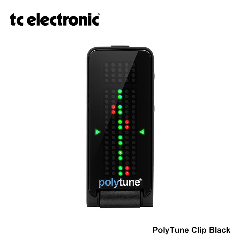 TC Electronic PolyTune Clip Black Мини-акустическая гитара, электрогитара, бас, тюнинг, педаль, эффектор настройки