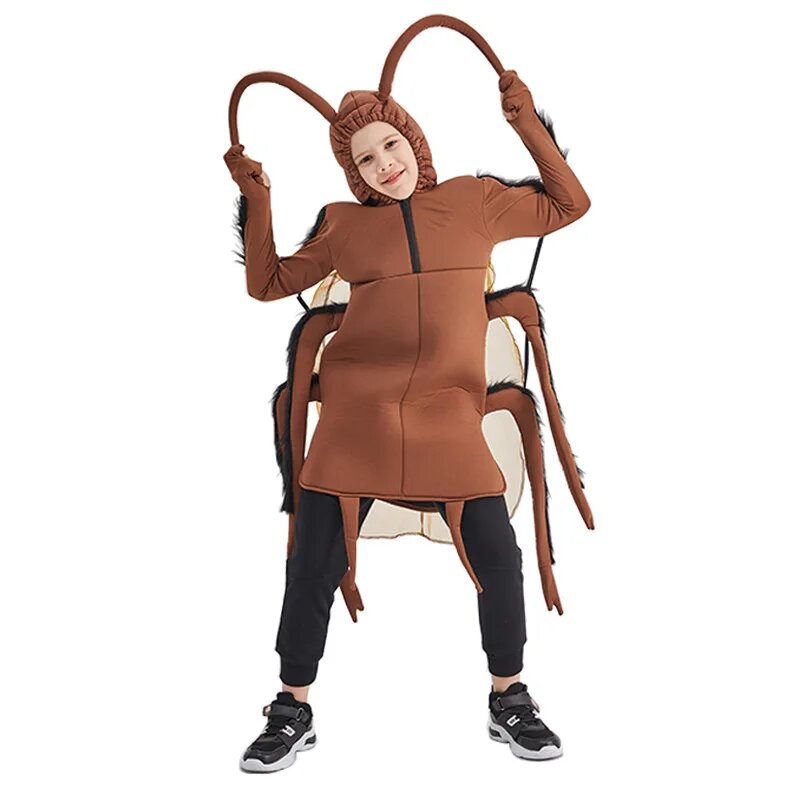 Костюм таракана для косплея Коричневый, Kids Cockroach