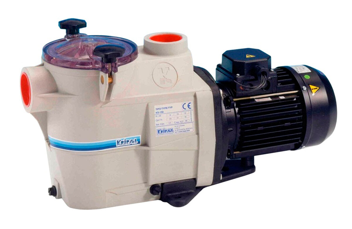 Насос с префильтром Kripsol KS 150, 1.6 кВт, 380 В, производительность 21.9 куб. м/ч