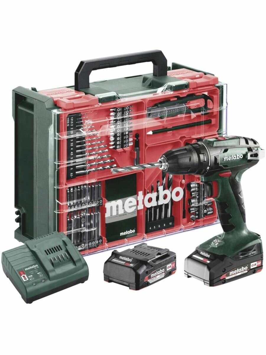 Дрель ударная Metabo BS 18 Set патрон: быстрозажимной реверс (кейс в комплекте)
