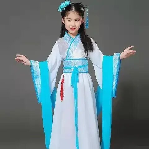 Детское китайское традиционное платье для девочек 160(11-12Y), dress with ribbon