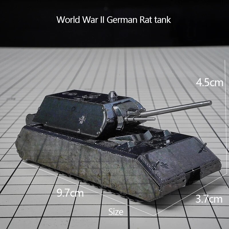 Металлическая модель танка World Color Giant Rat Tank KR055-LY