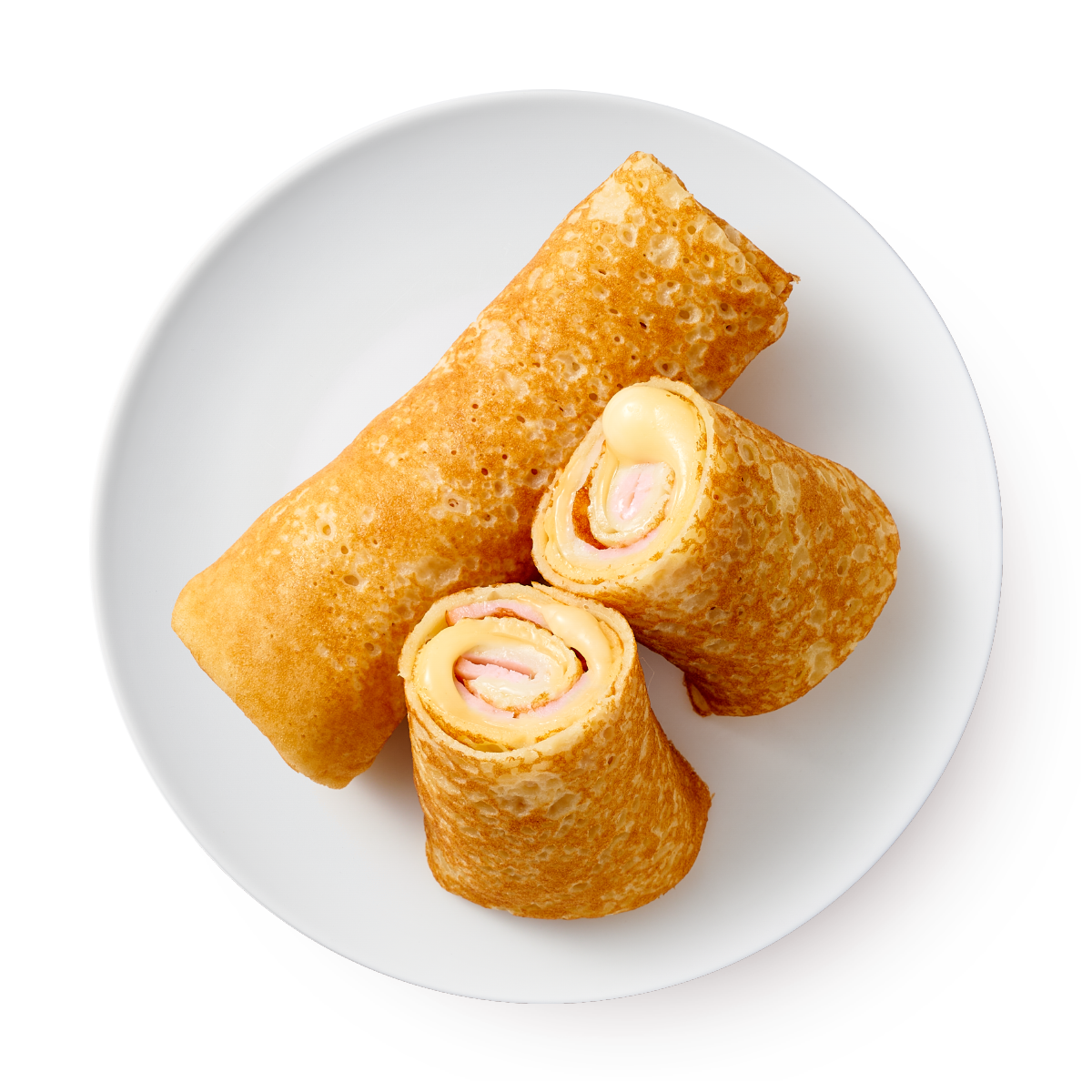 Блины Яндекс Лавка, с ветчиной и сыром, жареные, в пластиковом контейнере, 180 г